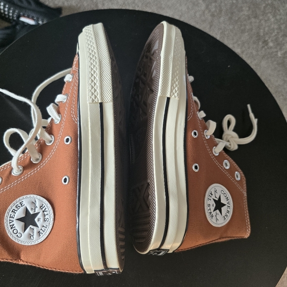 Converse | Shoes | Converse Hightop Sneakers In Burnt Orange 75 Wmns ...